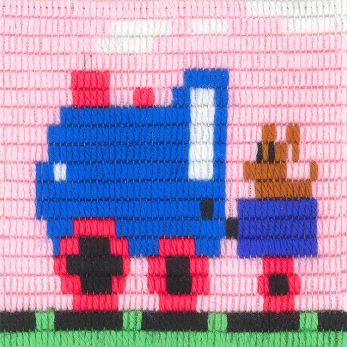 DIY Long Stitch Kit "Locomotive" | stitchery.shop